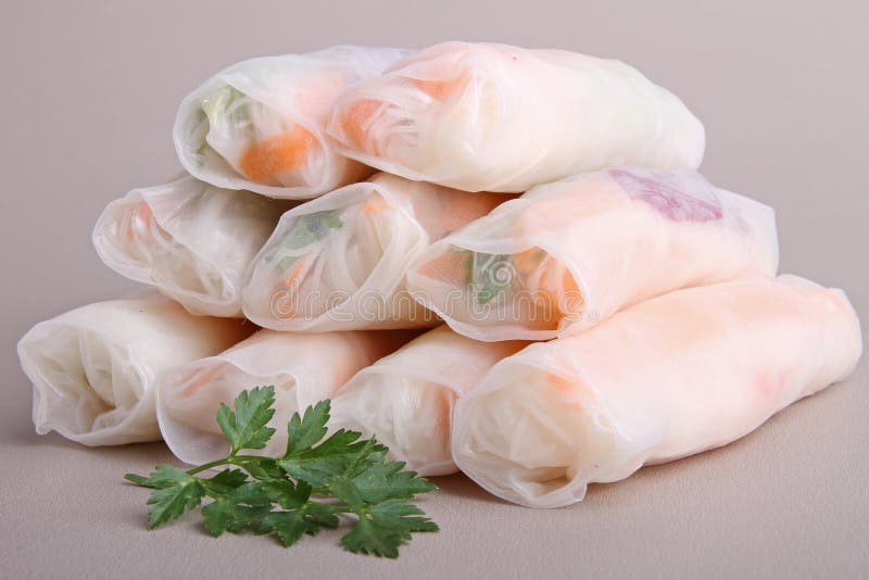 Spring roll stock image. Image of asian, snack, asia - 18083183