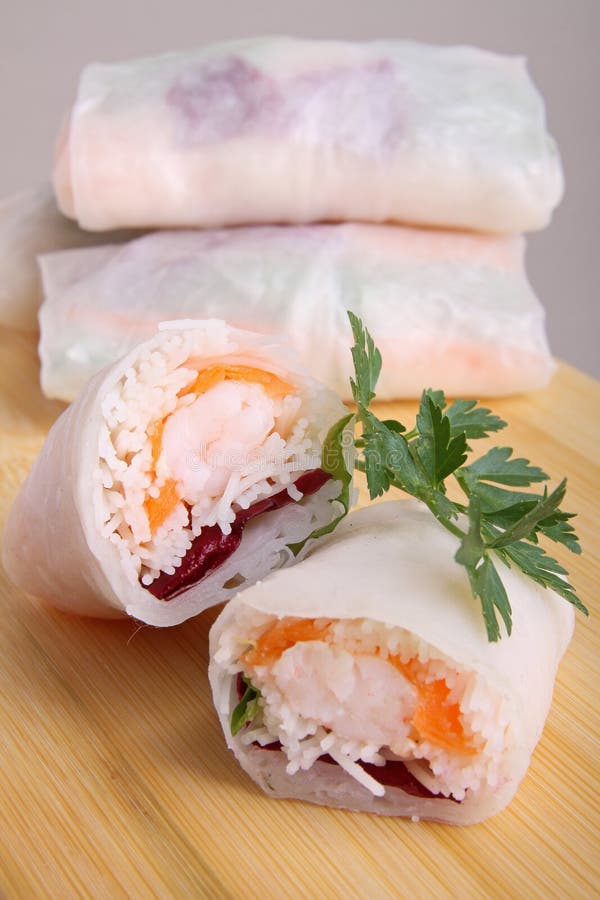 Fresh spring roll stock image. Image of roll, vietnam - 18083039