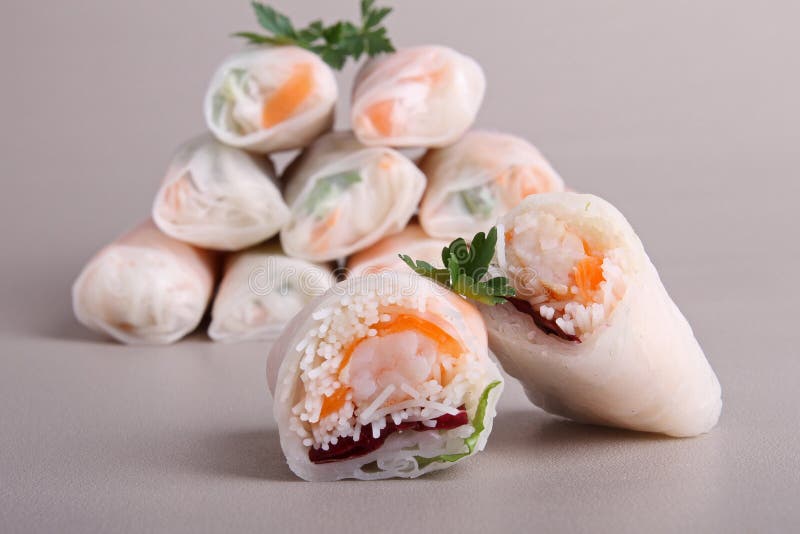 Spring roll stock image. Image of asia, vietnamese, healthy - 18171501