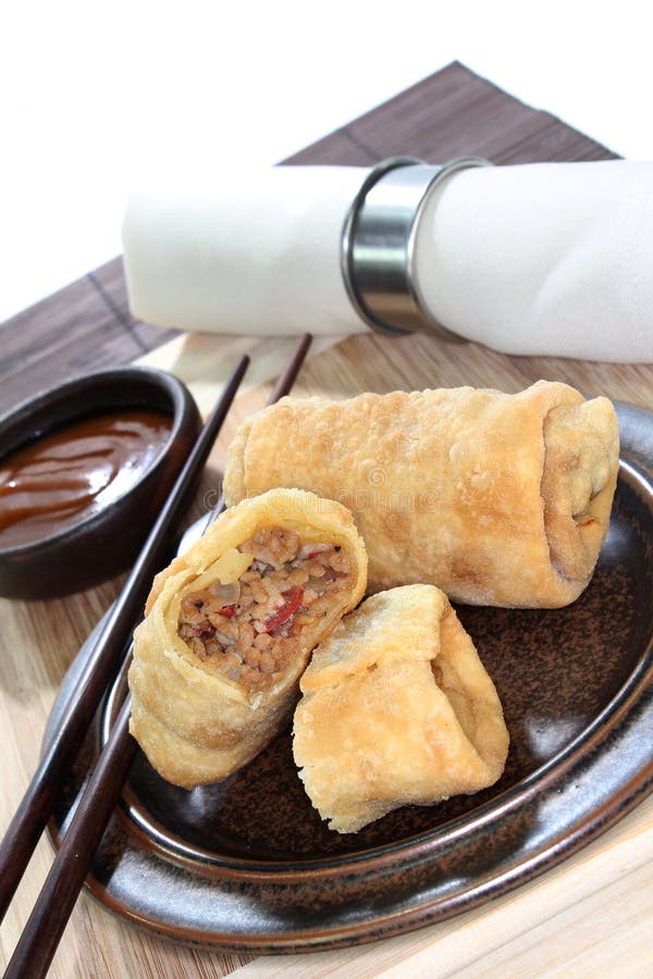 Spring roll stock photo. Image of ground, food, beef - 20395288