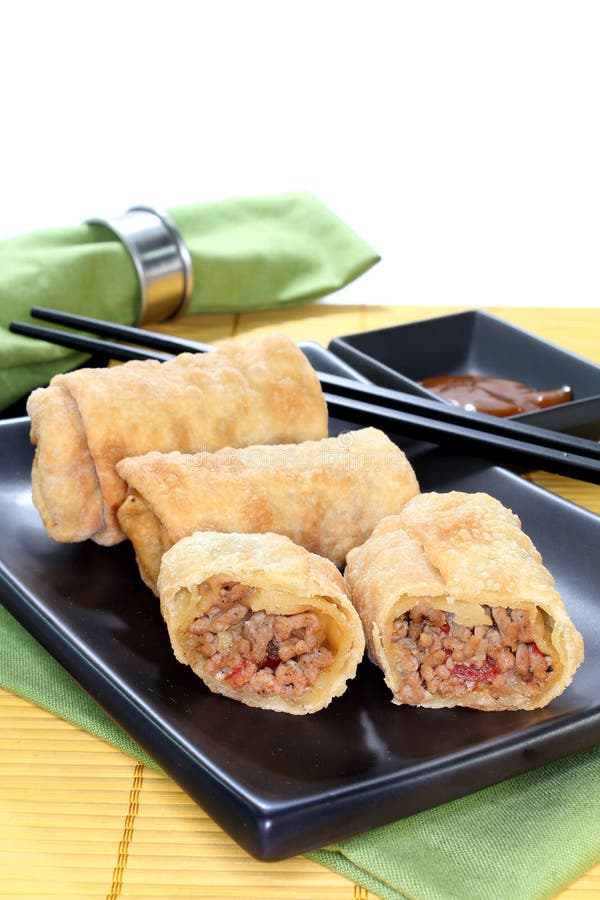 Spring roll stock image. Image of fryer, stuffed, finger - 20421515