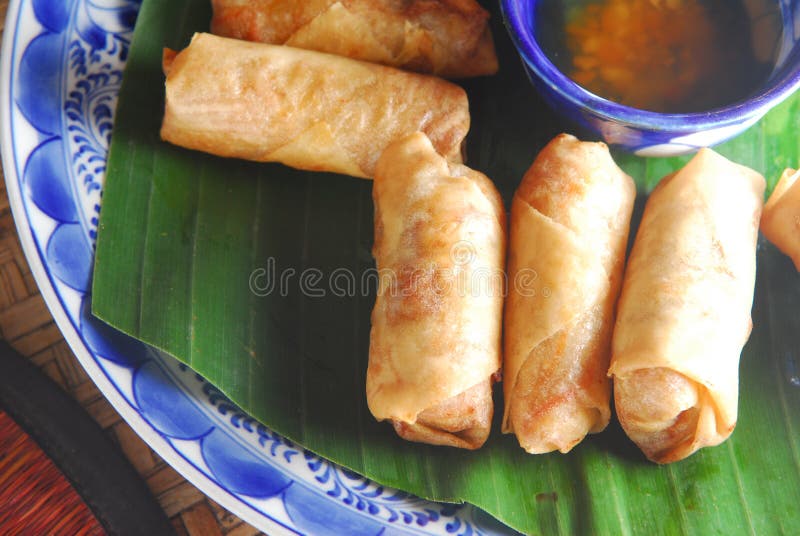 Spring roll dim sum stock image. Image of roll, cook - 21086665