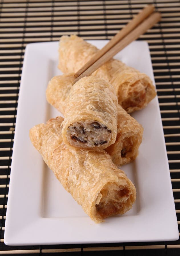 Spring roll stock image. Image of sauce, cuisine, food - 24378765