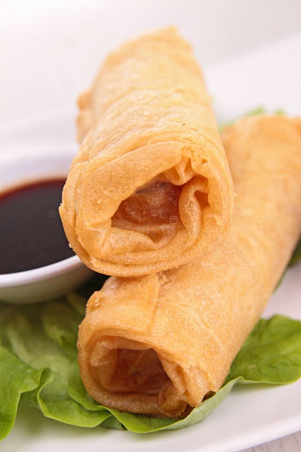 Chinese Food stock image. Image of spring, yellow, roll - 8157531