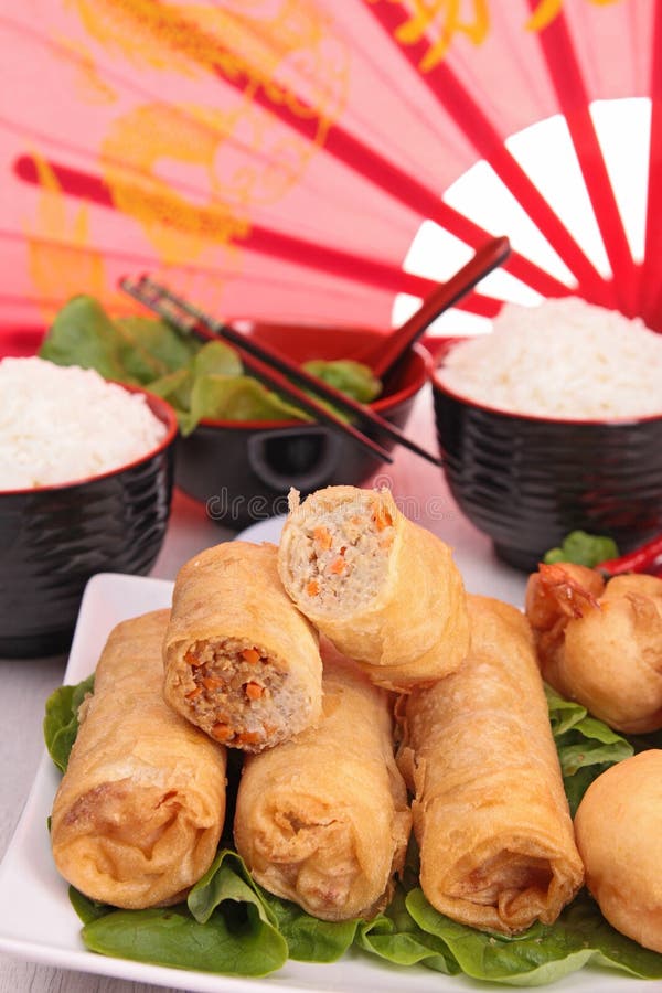Spring roll stock photo. Image of fried, asia, snack - 28941488
