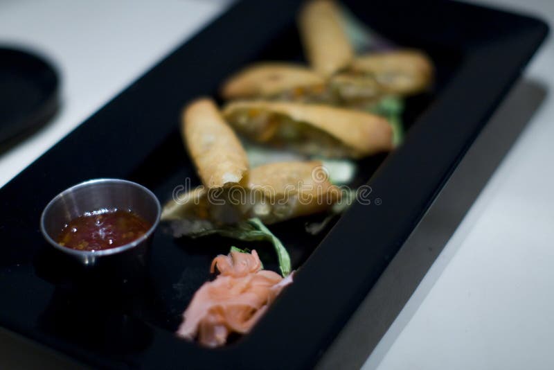 Spring roll appetizers stock image. Image of food, vietnamese - 57422875
