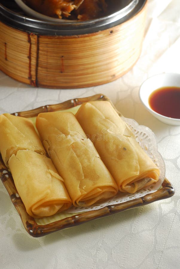 Tofu roll dim sum stock image. Image of vegetable, china - 21086579