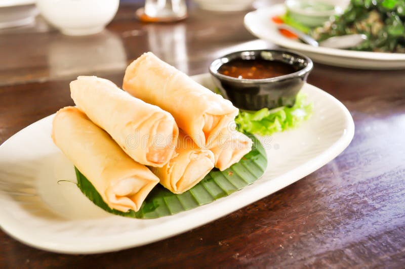 Spring roll stock photo. Image of topping, roll, asia - 42068426
