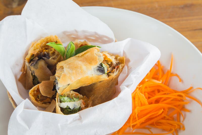 Spring roll stock photo. Image of roll, white, asia, spring - 46761086