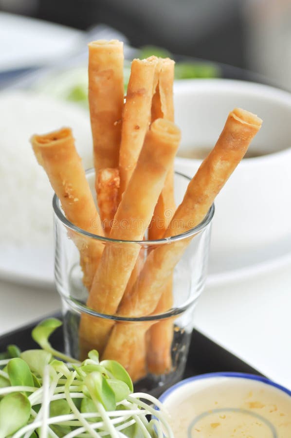 Spring roll stock photo. Image of lettuce, asia, tomato - 41324904