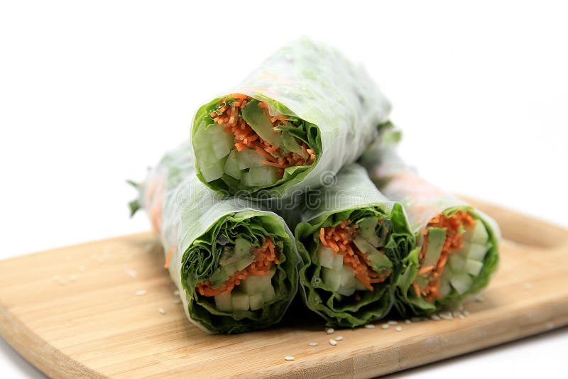 Spring Roll Vegetable Wraps Stock Image - Image of vegetable, salad ...