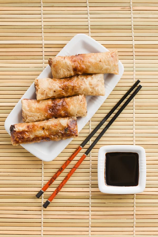 Spring rolls stock image. Image of fried, chinese, meal - 17019821