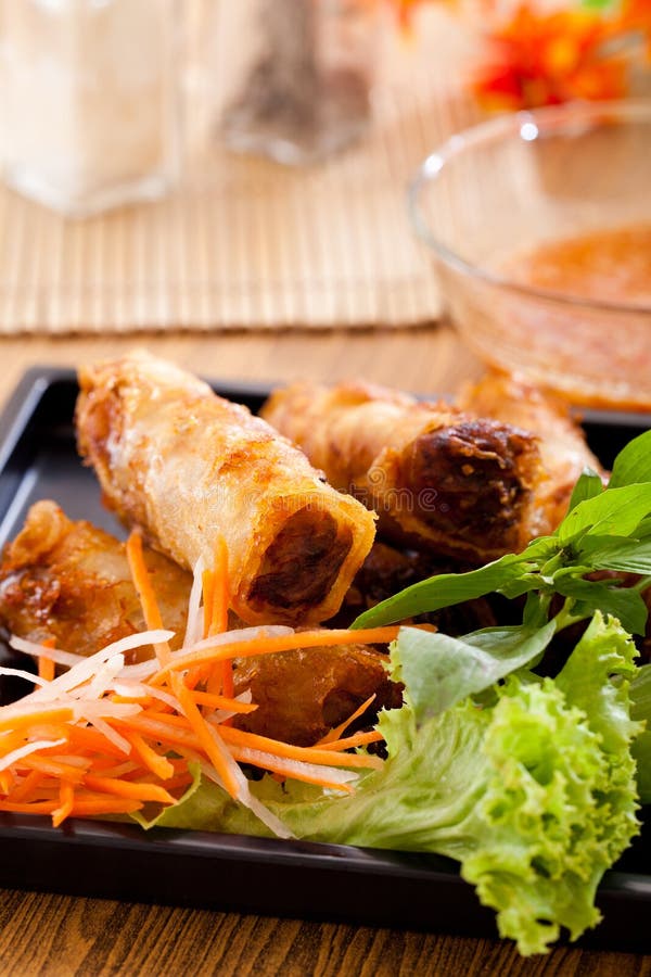 Spring rolls stock photo. Image of pork, cooking, appetizer - 103050184