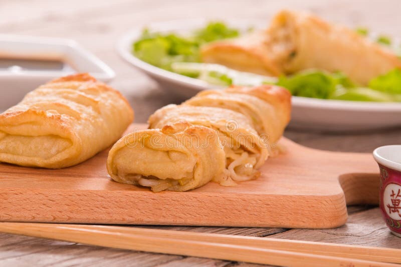 Spring rolls. stock photo. Image of appetizer, batter - 133404998