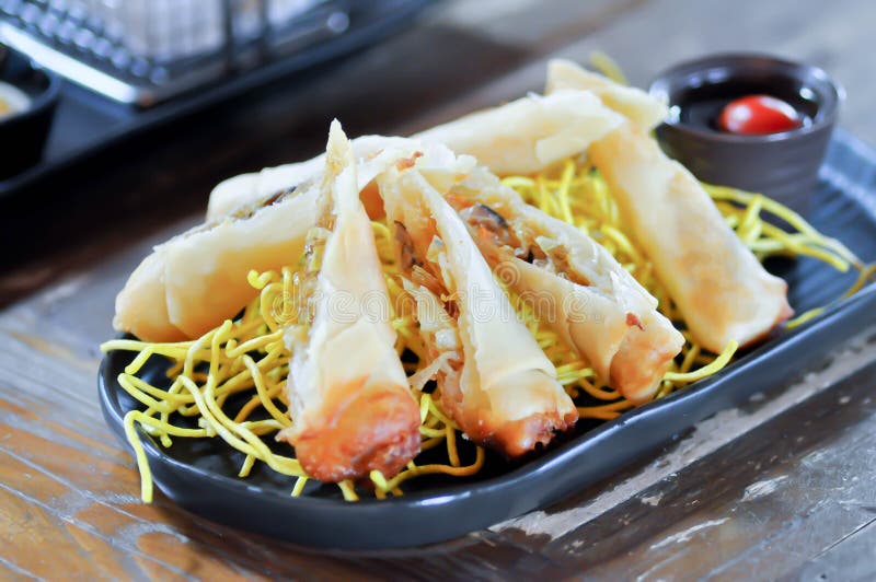 Spring Rolls, Deep Fried Rolls or Vermicelli Rolls or Deep Fried Spring ...
