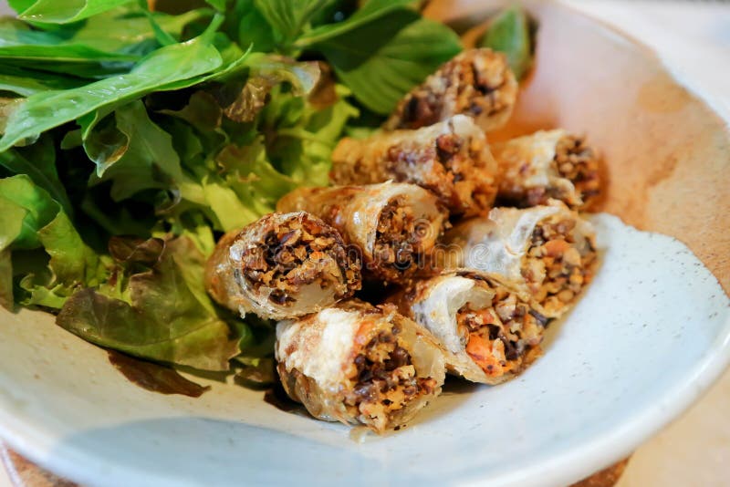 Spring Rolls, Deep Fried Spring Rolls or Fried Spring Rolls Stock Image ...