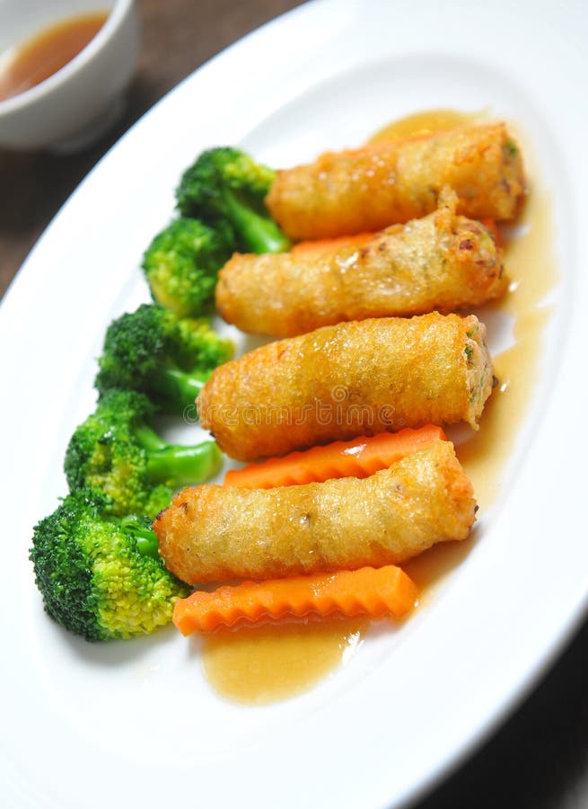 Spring rolls food stock image. Image of buffet, vegetable - 26497989