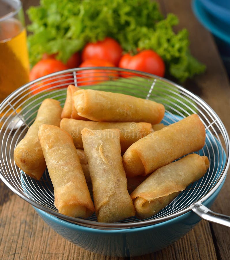 Spring rolls food stock image. Image of deep, fried, eggroll - 40508739
