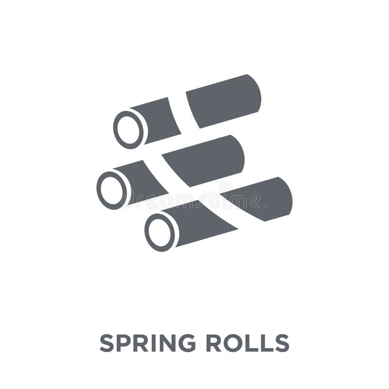 Spring Rolls Icon Stock Illustrations – 165 Spring Rolls Icon Stock ...