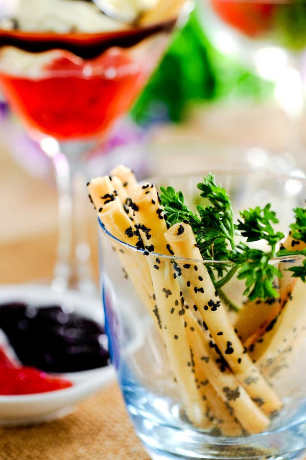 Snack break stock image. Image of party, fried, canape - 102315825