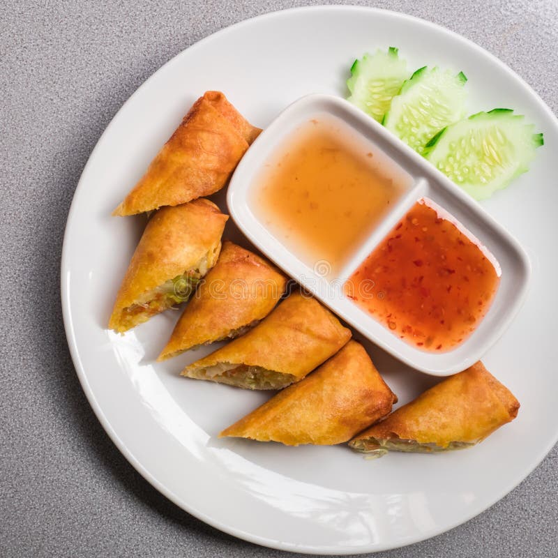 Spring rolls stock photo. Image of crispy, rolls, gourmet - 106759254