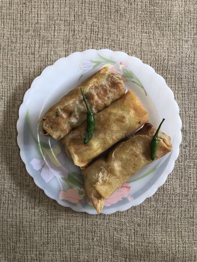 Spring rolls top view stock image. Image of rolls, view - 123285969