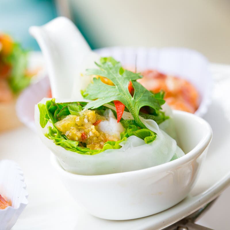 Spring rolls stock image. Image of shrimp, health, appetizer - 47476613