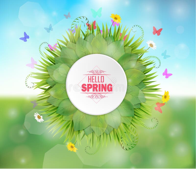 Spring Round Frame Bokeh Background Stock Illustrations – 216 Spring ...