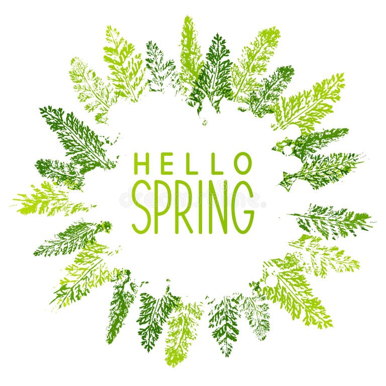 Spring round frame stock vector. Illustration of copyspace - 84724452