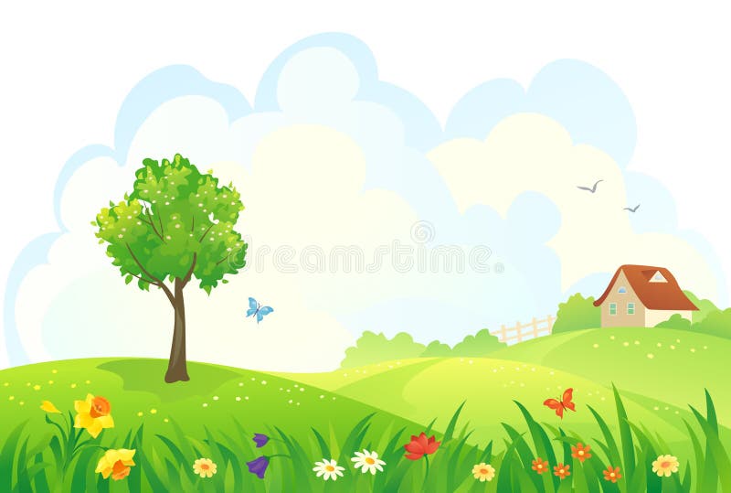 Frame with spring theme stock vector. Illustration of bird - 29179854