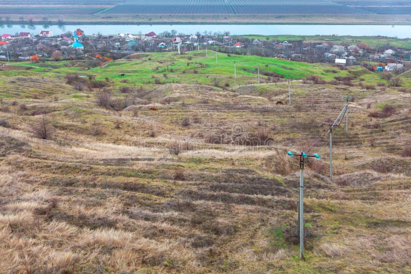 Spring rustic scenery stock photo. Image of landscape - 242172060