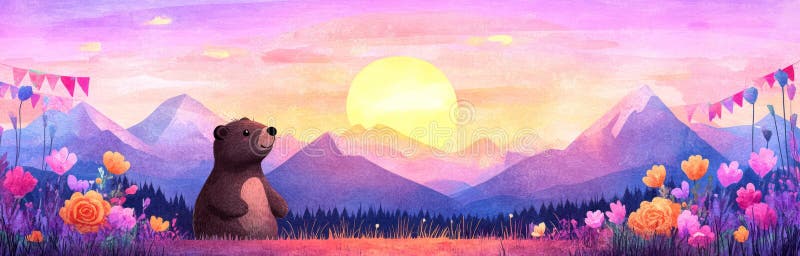 Spring S Arrival: Groundhog Day Celebration with an Adorable Groundhog ...