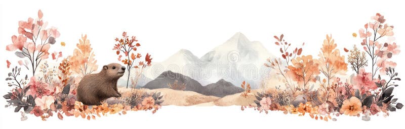 Spring S Arrival: Groundhog Day Celebration with an Adorable Groundhog ...