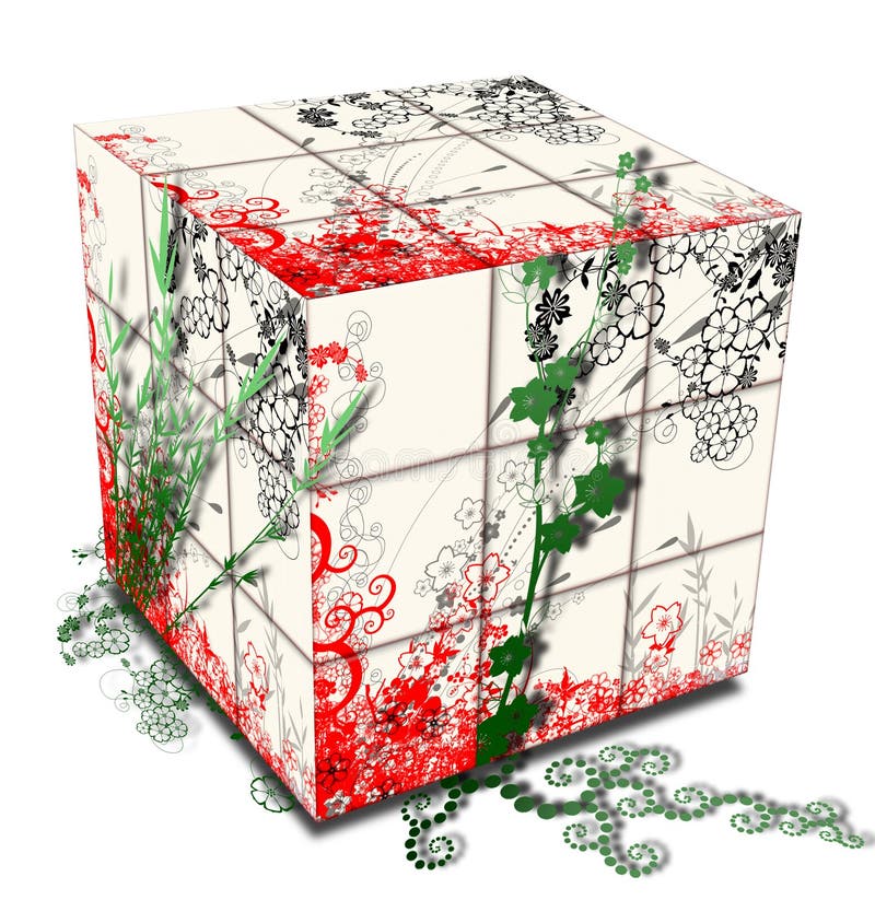 Spring s cube stock illustration. Illustration of toys - 8702872