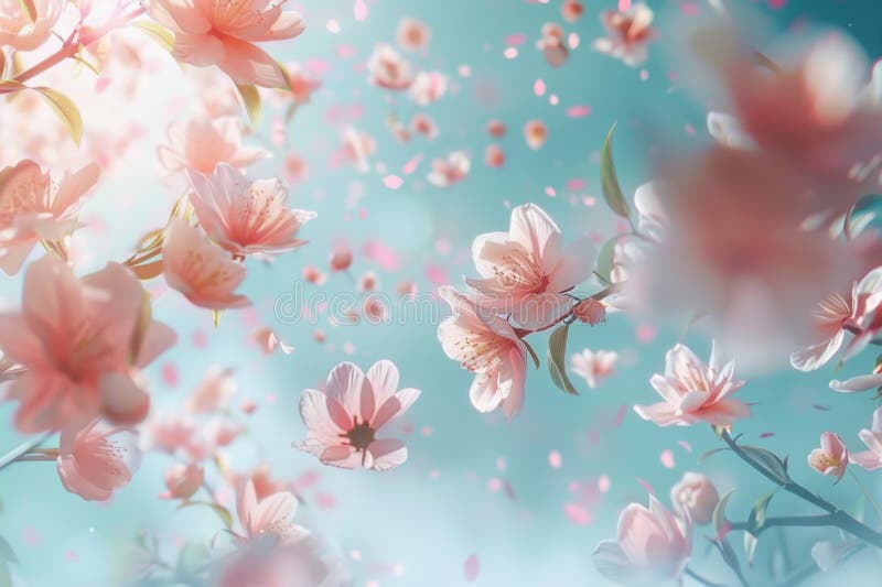 Spring Sakura Blossom Background Stock Photo - Image of texture ...