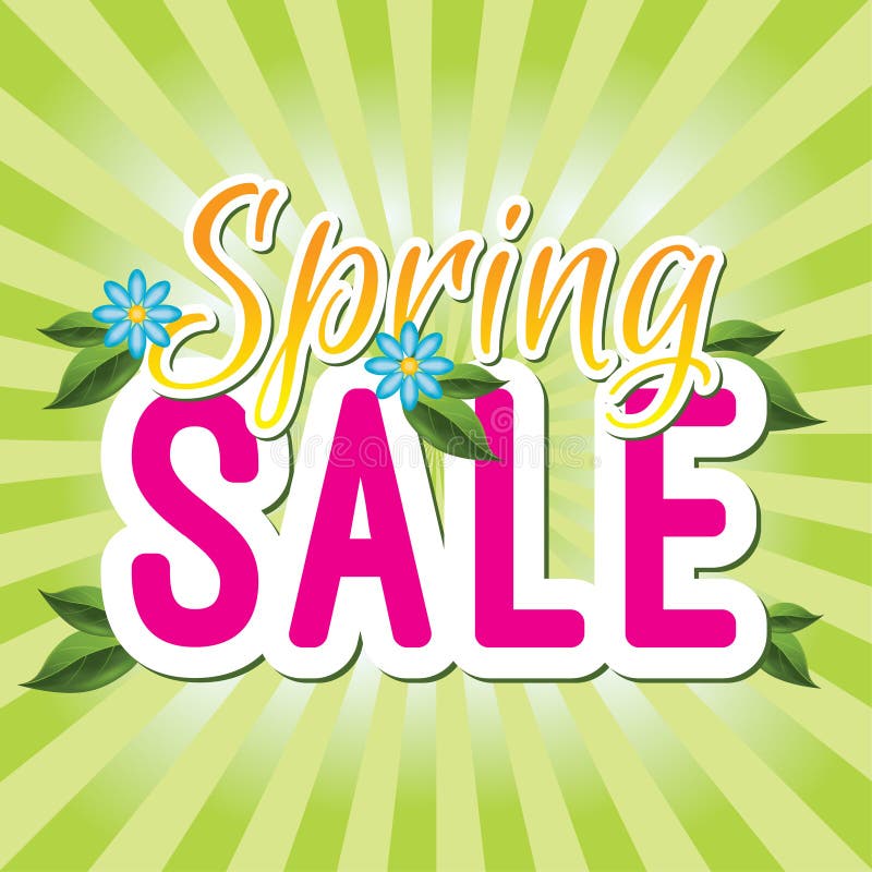 Spring sale banner stock vector. Illustration of price - 66931725