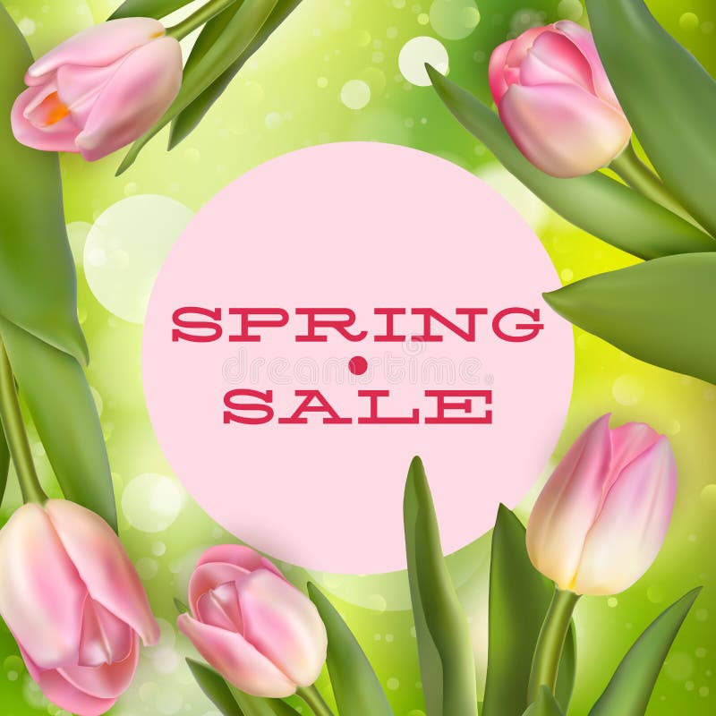 Spring sale card. EPS 10 stock vector. Illustration of shopping - 70553491