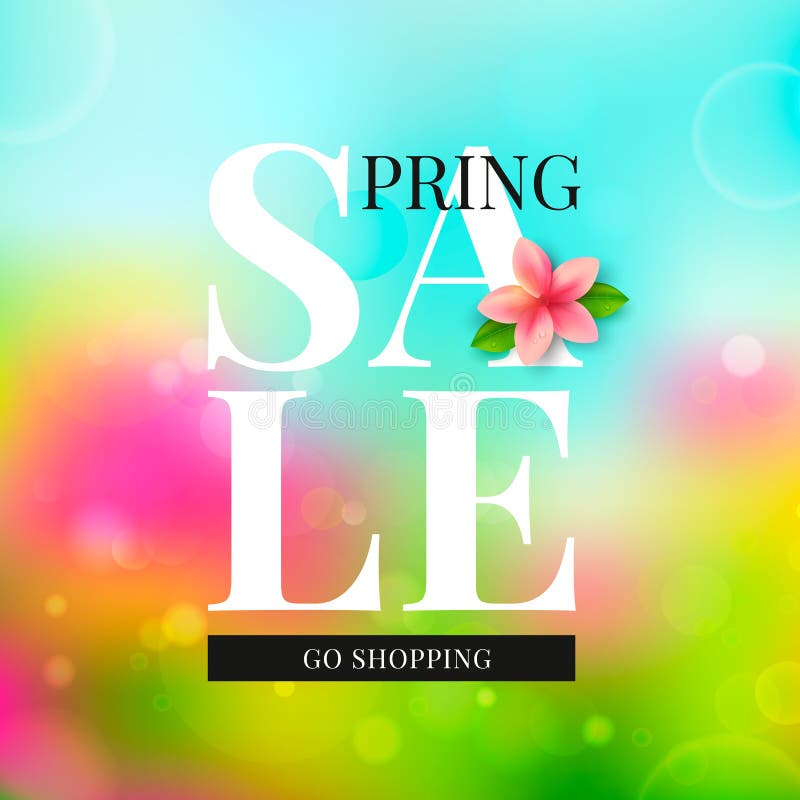 Spring sale stock vector. Illustration of offer, concept - 51441629