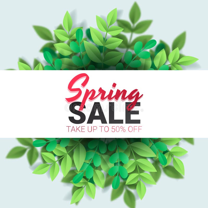 ? Spring Sale Floral Advertizing Poster, Board Stock Vector ...