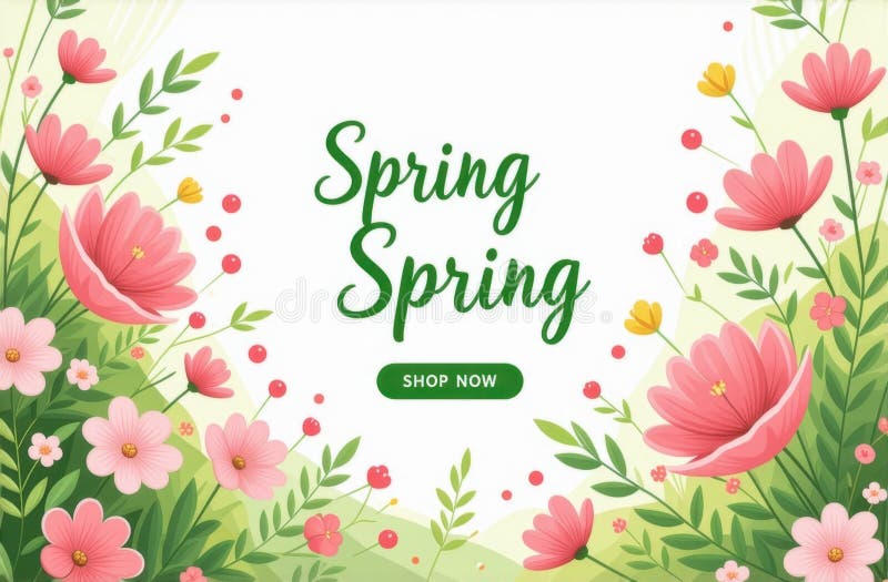 A Spring Sale Sign at 13-12-2024 Stock Illustration - Illustration of ...