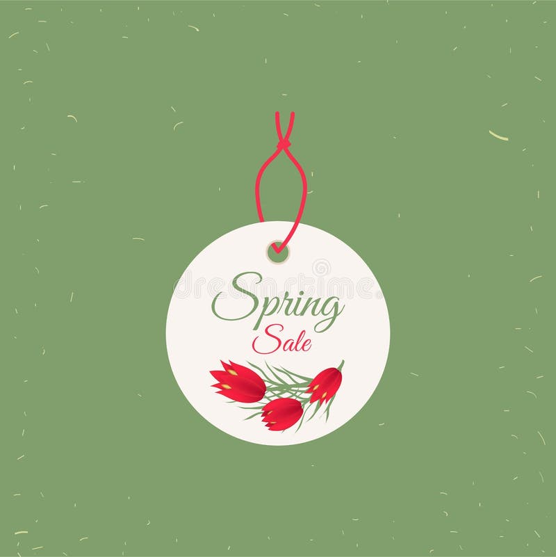 Spring Sale Tag. Banners Poster Tag Design, Voucher Template EPS 10 ...