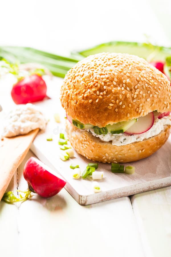 Spring sandwich stock image. Image of crisp, breakfast - 54883791