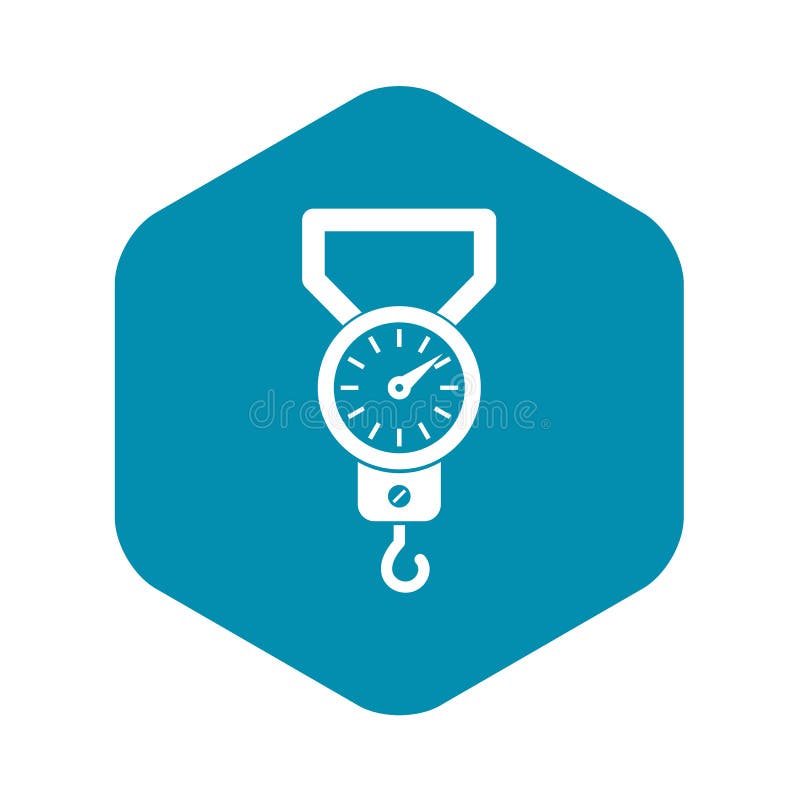 Spring Scale Icon, Simple Style Stock Vector - Illustration of ...