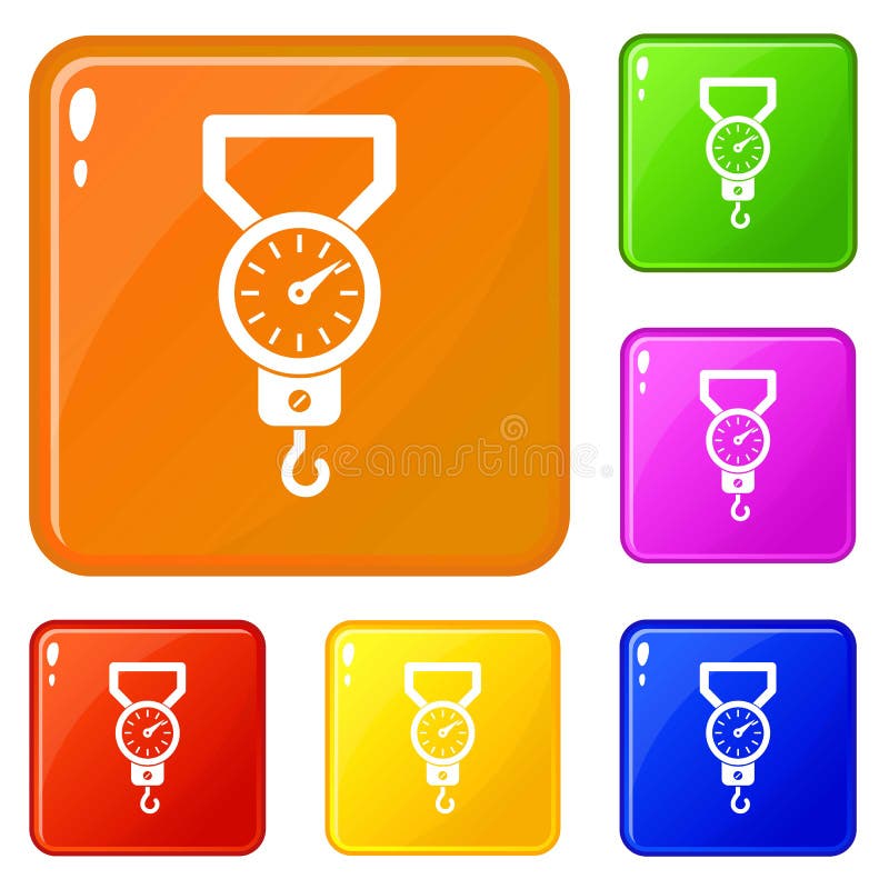 Spring Scale Icon, Simple Style Stock Vector - Illustration of measure ...