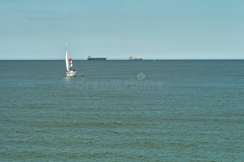 In spring the sea stock photo. Image of europe, coastal - 24794830