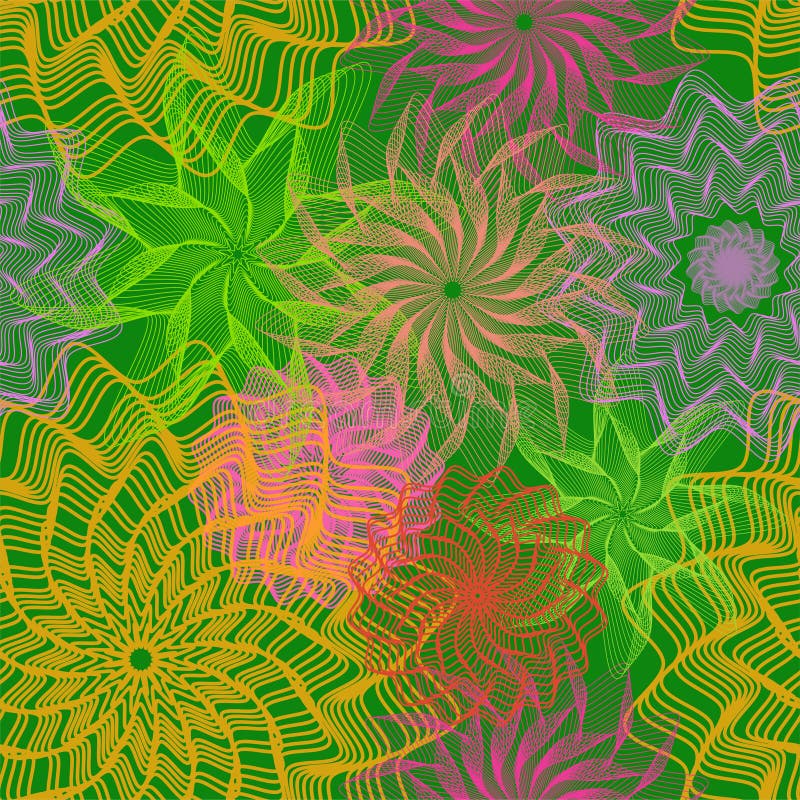 Spring Seamless Floral Wallpaper Stock Vector - Illustration of design ...