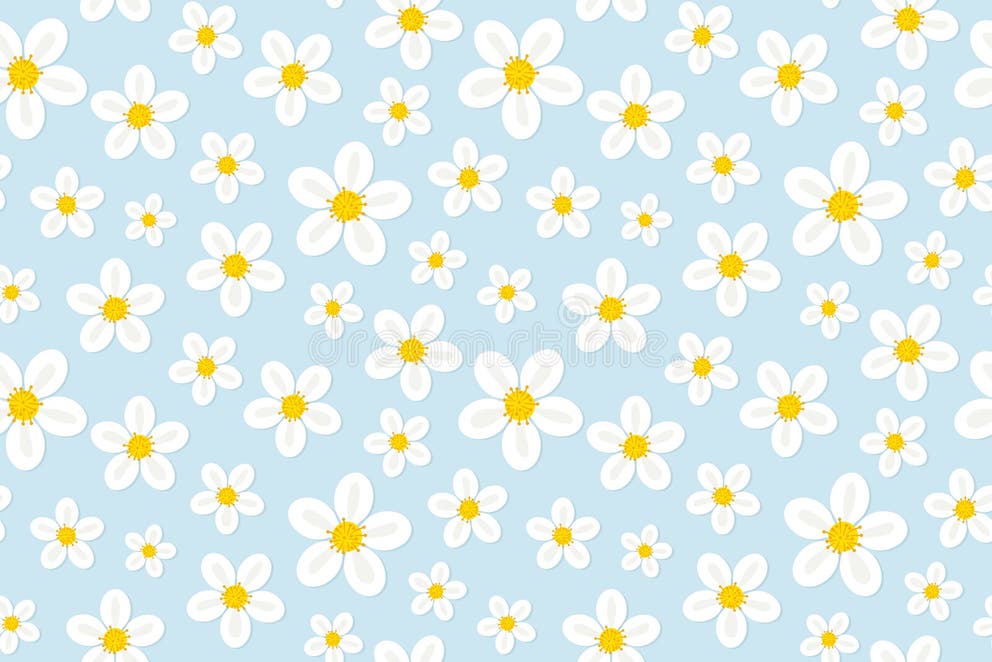 Spring Seamless Pattern with Apple Tree Flowers Stock Vector ...