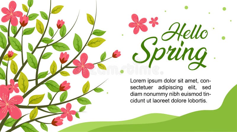 Spring Season Background, Hello Spring Flower, Spring Sale Background ...