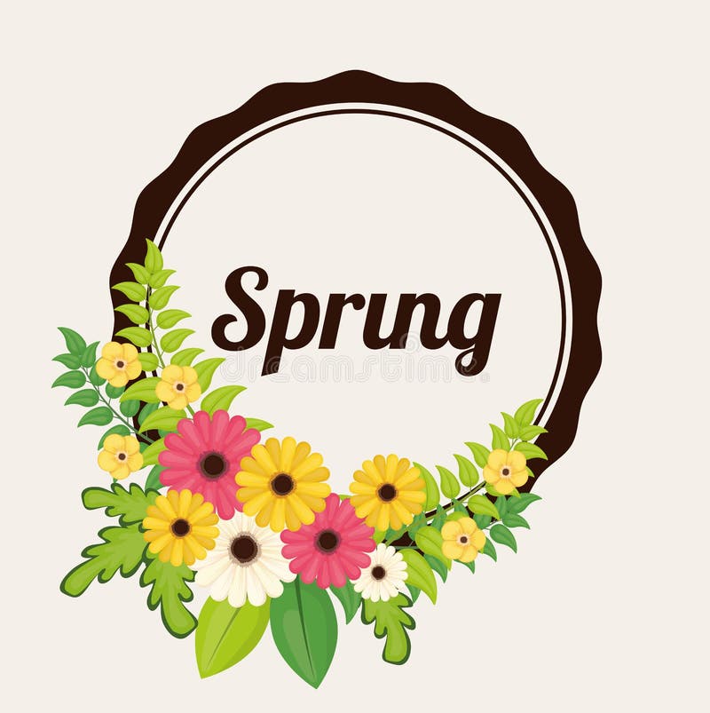 Spring season design stock vector. Illustration of flower - 66356574