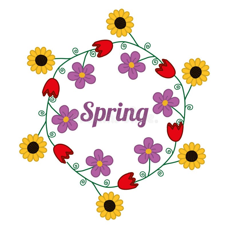 Spring season design stock vector. Illustration of element - 66368740